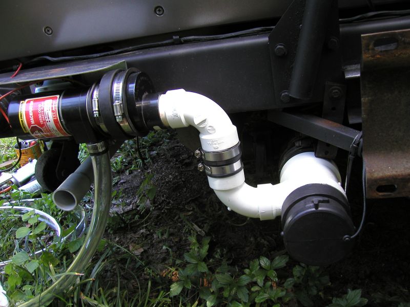 Macerator install Royale rear bath